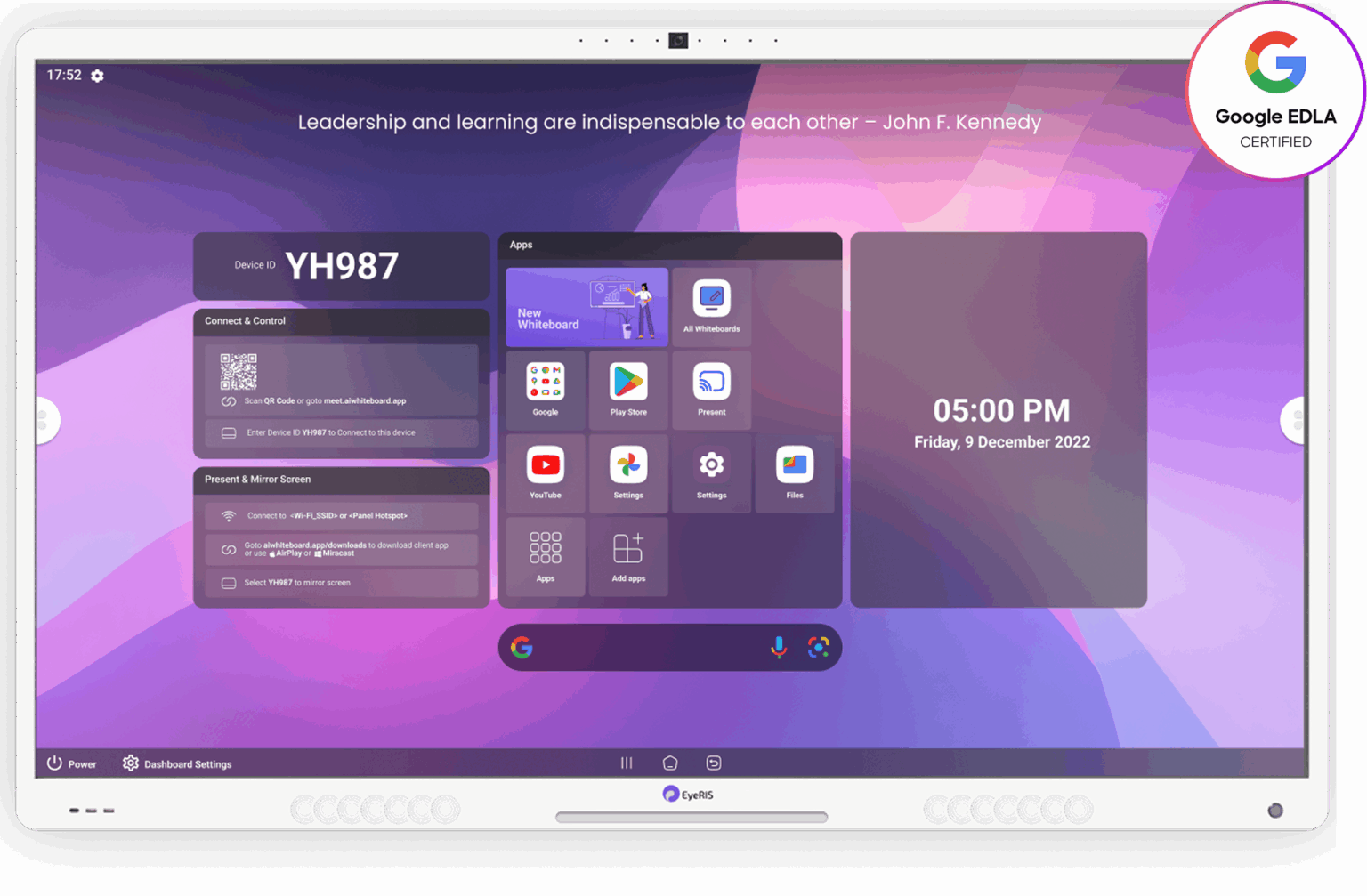 Electronic Whiteboard – EyeRIS Interactive